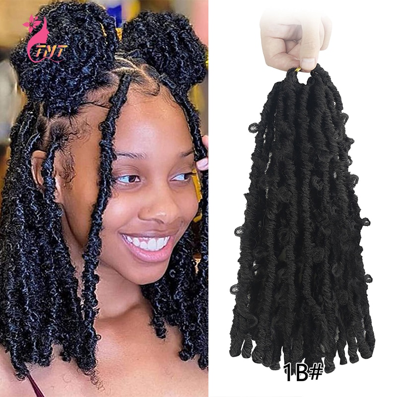 Synthetic Butterfly Locs Crochet Hair Braids For B... – Vicedeal