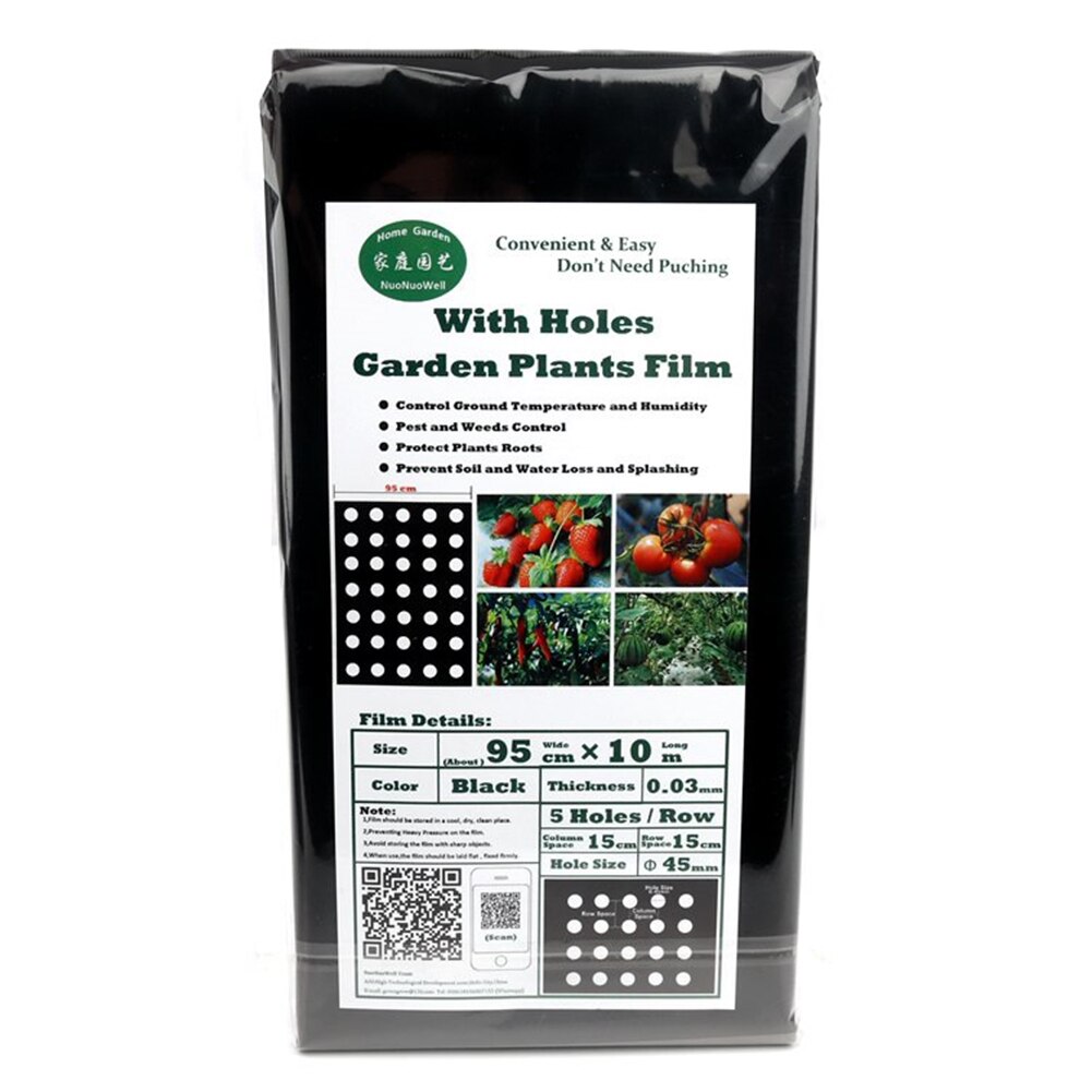 10m*95cm 5Holes Home Garden Film Agricultural Vege... – Grandado