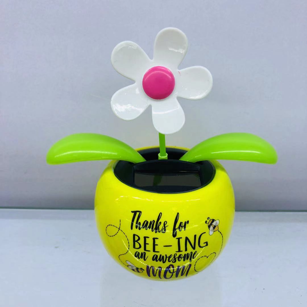 Car Ornament Solar Apple Flower Solar Automatic Sw... – Vicedeal