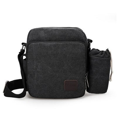 Canvas Male Solid Casual Shoulder Messenger bag Bo... – Grandado
