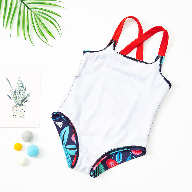 Summer Cute Baby Girls Swimwear One Piece with Flo... – Grandado