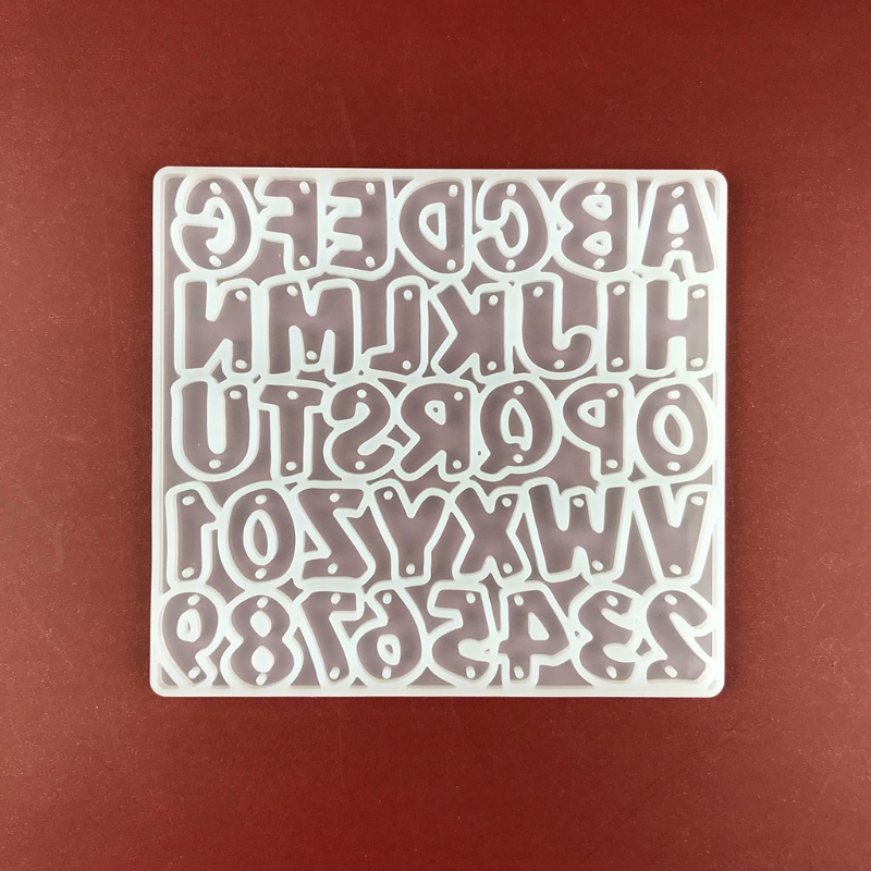 Alphabet Keychain Epoxy Resin Mold Letter Number E... – Grandado