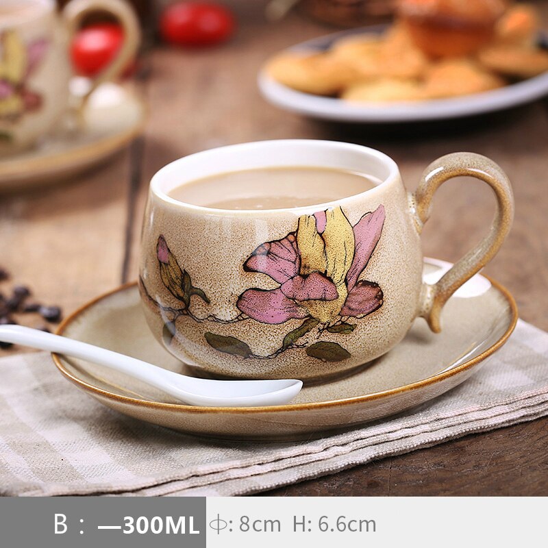Ceramic Coffee Cup And Saucer Set Espresso Cappucc... – Grandado