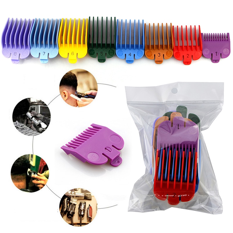 8Pcs/Set Colorful Universal Hair Clipper Guide Lim... – Grandado