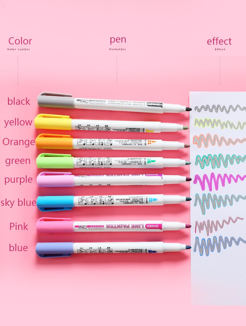 8 Colors Set Art Markers Pen Color Scrapbooking Pe... – Vicedeal