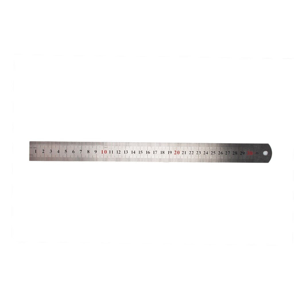 NAOMI 30cm Stainless Steel Metal Straight Ruler St... – Grandado