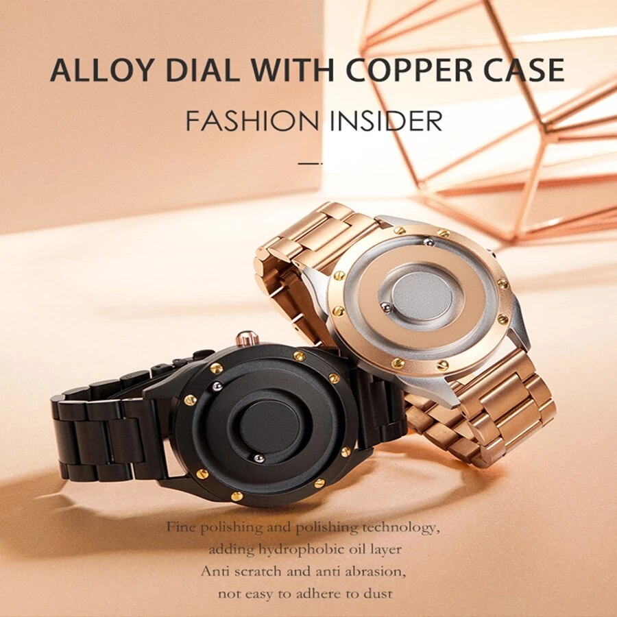 EUTOUR Magnetic Ball Wrist Watch Quartz Male Water... – Vicedeal