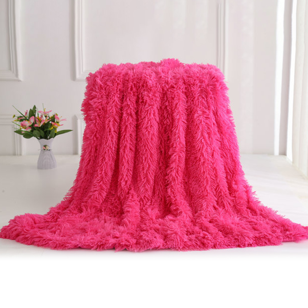 Warm Bed Deken 16 Kleuren Zachte Lange Shaggy Faux... – Grandado
