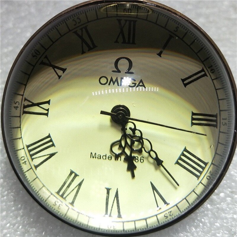 Antique Distressed Crafts Vintage Clock Brass Glas... – Grandado