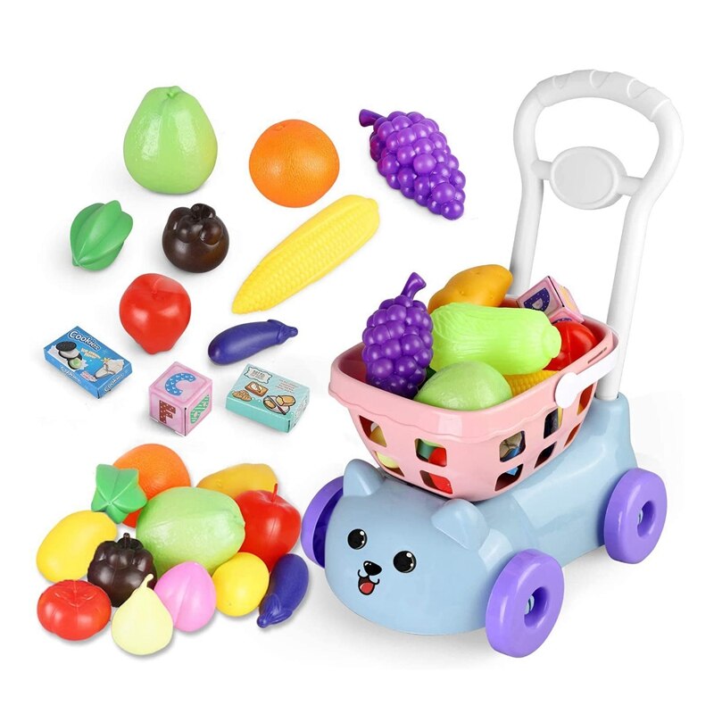 FBIL-20Pc Supermarket Hand Shopping Cart Kids Toys... – Vicedeal