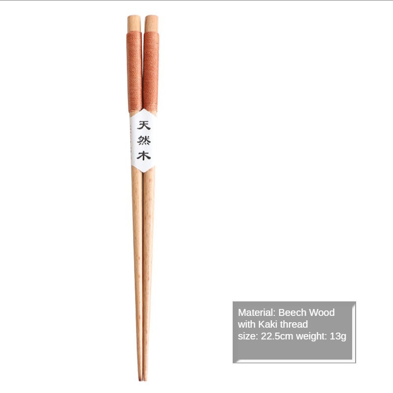 Japanese Sushi Wooden Sticks Chopsticks Set Natura... – Vicedeal