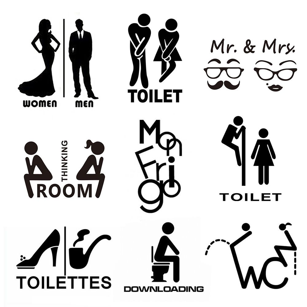 Waterproof Wall Art Mr. & Mrs. Decals Public W... – Vicedeal