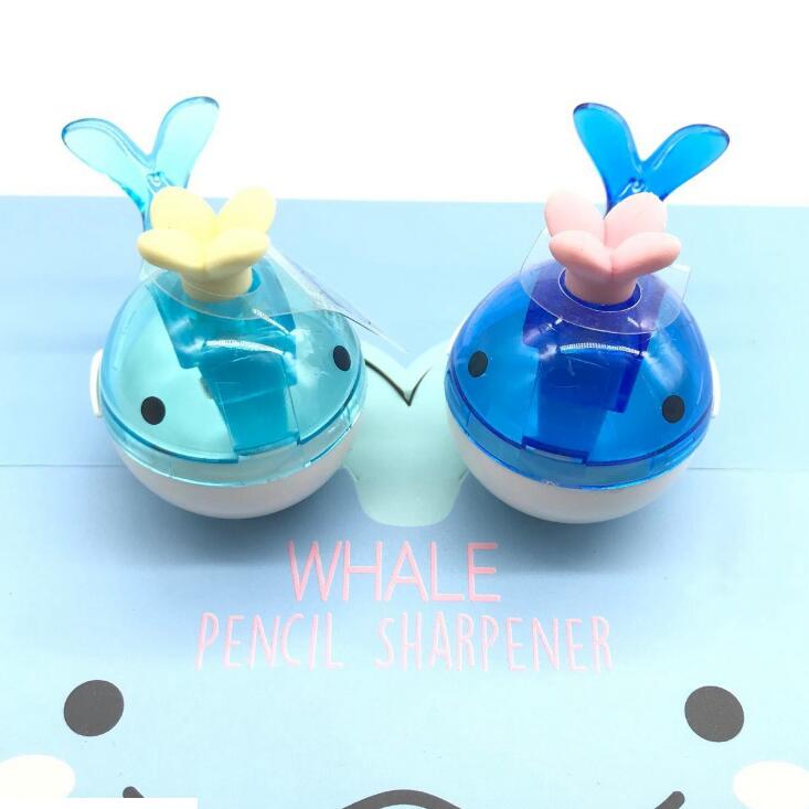 1PC Kawaii Blue Whale Pencil Sharpener School Stud... – Grandado