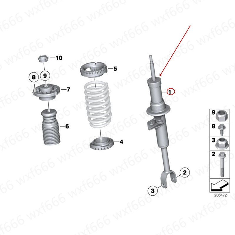 31316854579 31316854578 Front shock absorbing stru... – Grandado