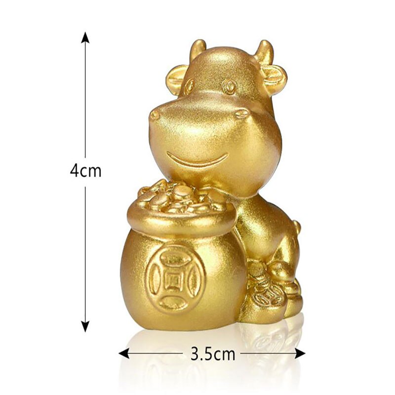 Gold Ox Resin Crafts Fairy Garden Ornament Miniatu... – Grandado