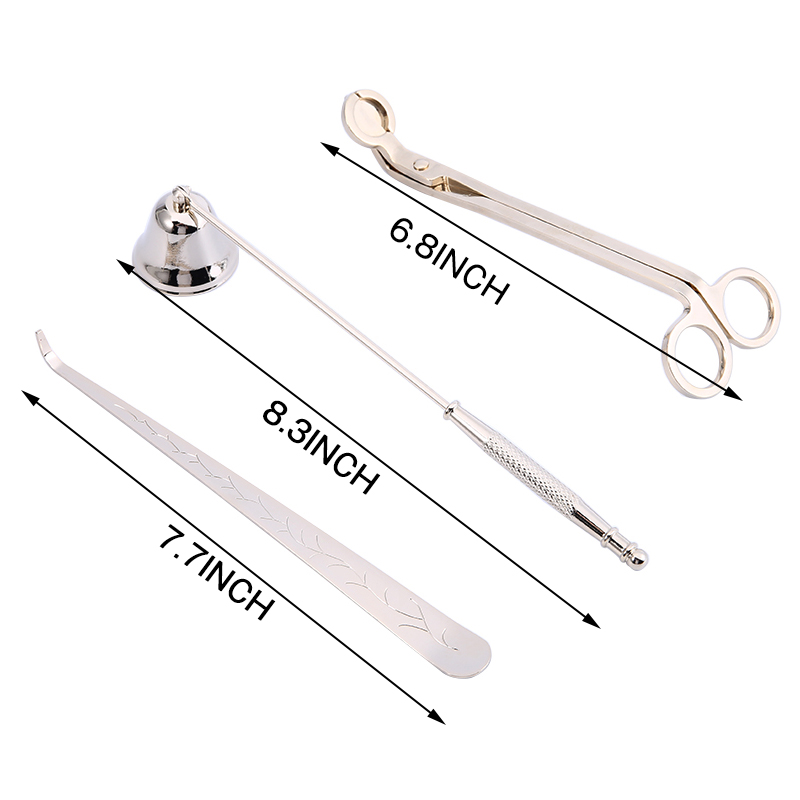3 Stks/set Kaarsenlont Trimmer Schaar Snuffer Kaar... – Vicedeal