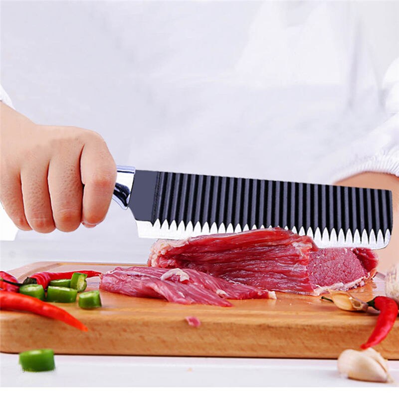 6 pcs/set Stainless Steel Kitchen Knife Set Wave S... – Grandado