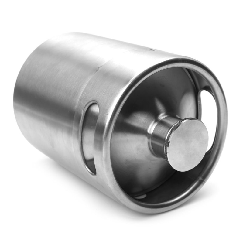 2L Stainless Steel Home Brew Mini Keg Growler Wine... – Grandado