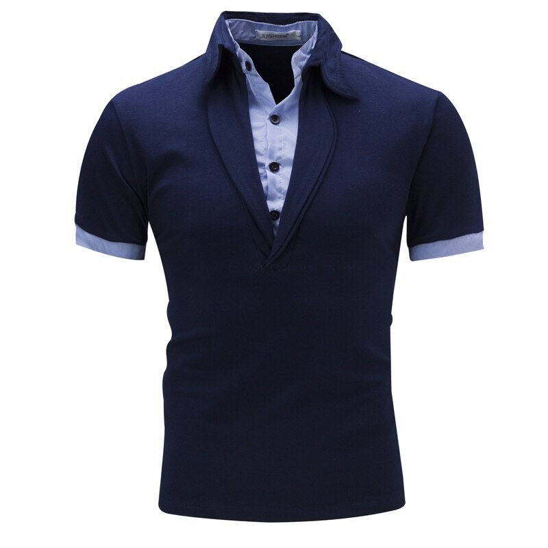Vogue Summer Nice Men Cotton Short Sleeve Men Polo... – Grandado