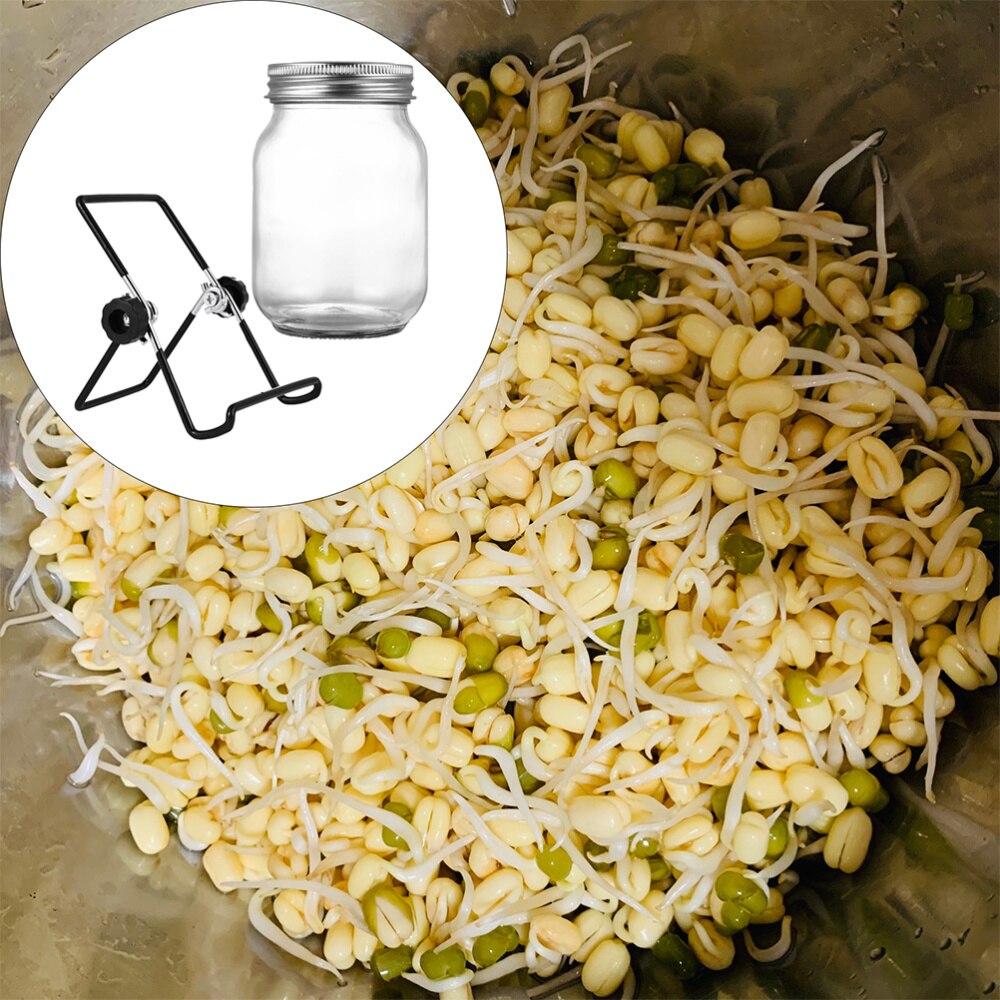 2 Sets 500ml Glass Sprouter Jar Sprouting Jar Kit ... – Grandado