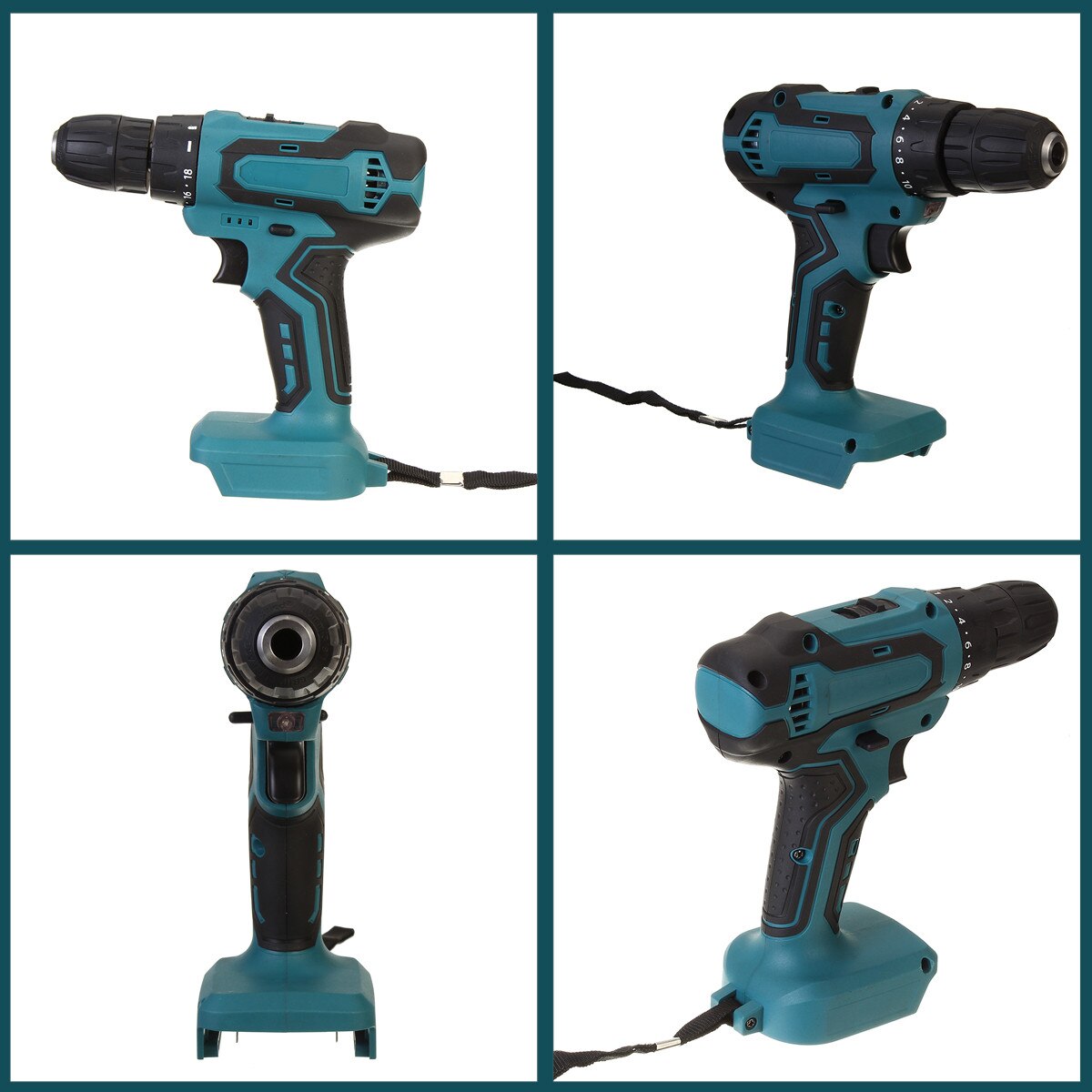 10mm 90Nm Cordless Brushed Electric Drill Screwdri... – Vicedeal
