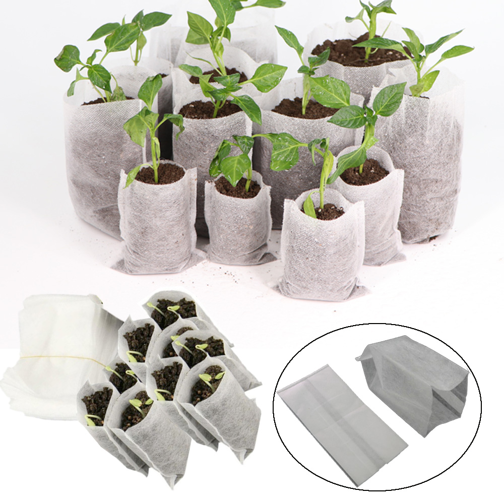 50/100PCS Fabric Biodegradable Nursery Bags Non-Wo... – Grandado