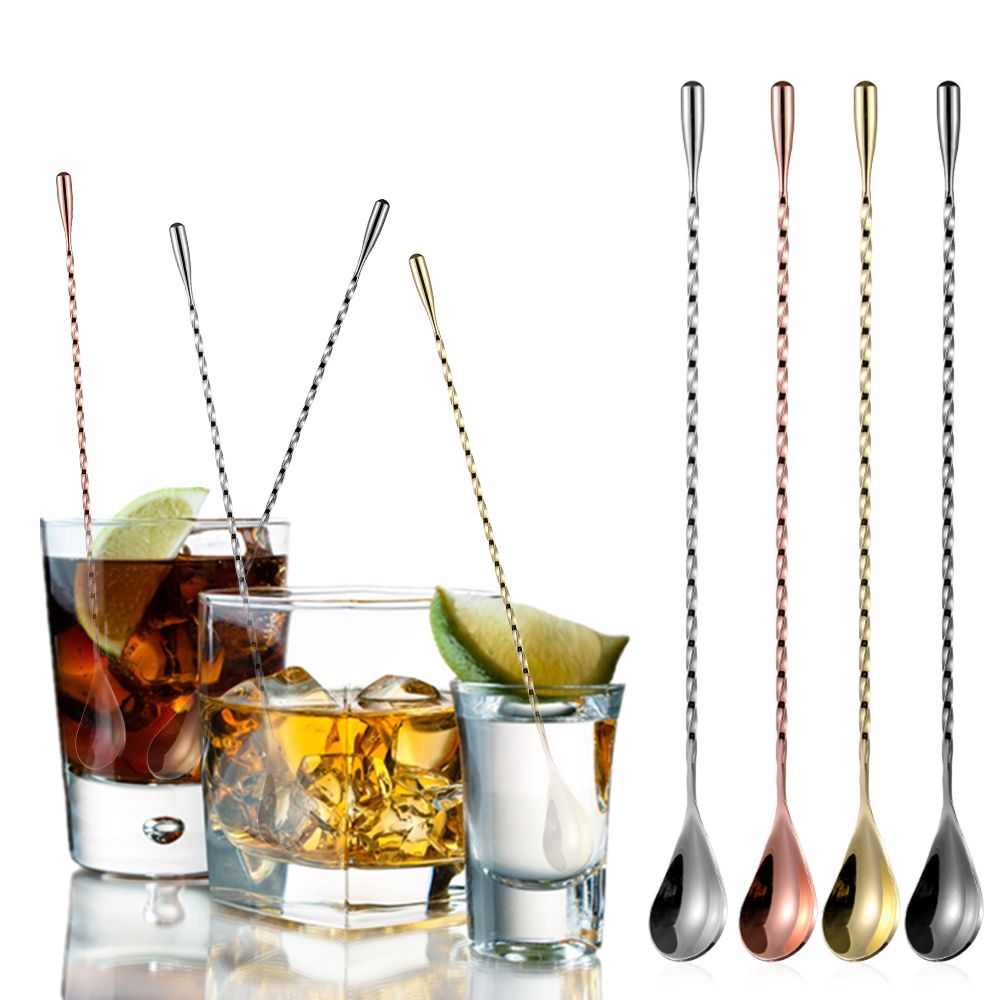 Eco-Friendly Cocktail Spoons Teadrop Spoon Bartend... – Grandado