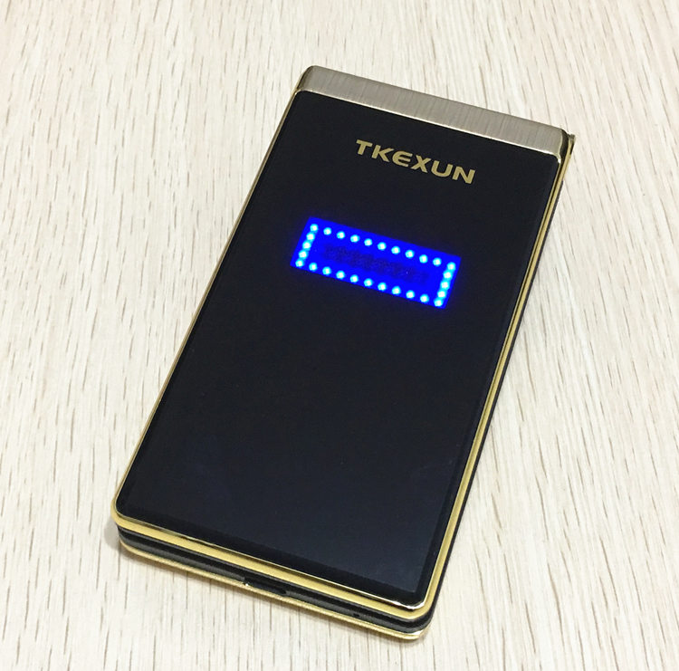 Original TKEXUN M2 Flip Metal Body Phone Dual Scre... – Grandado