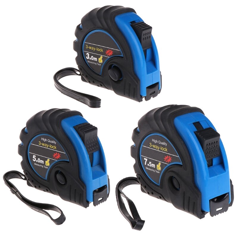 5m 7.5m Retractable Tape Measure 3-Way-Lock Metric... – Grandado