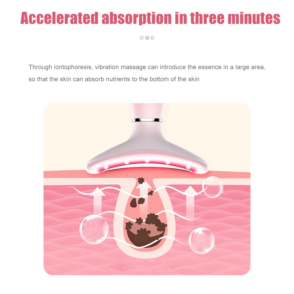 3 Colors LED Photon Therapy Neck and Face Lifting ... – Grandado