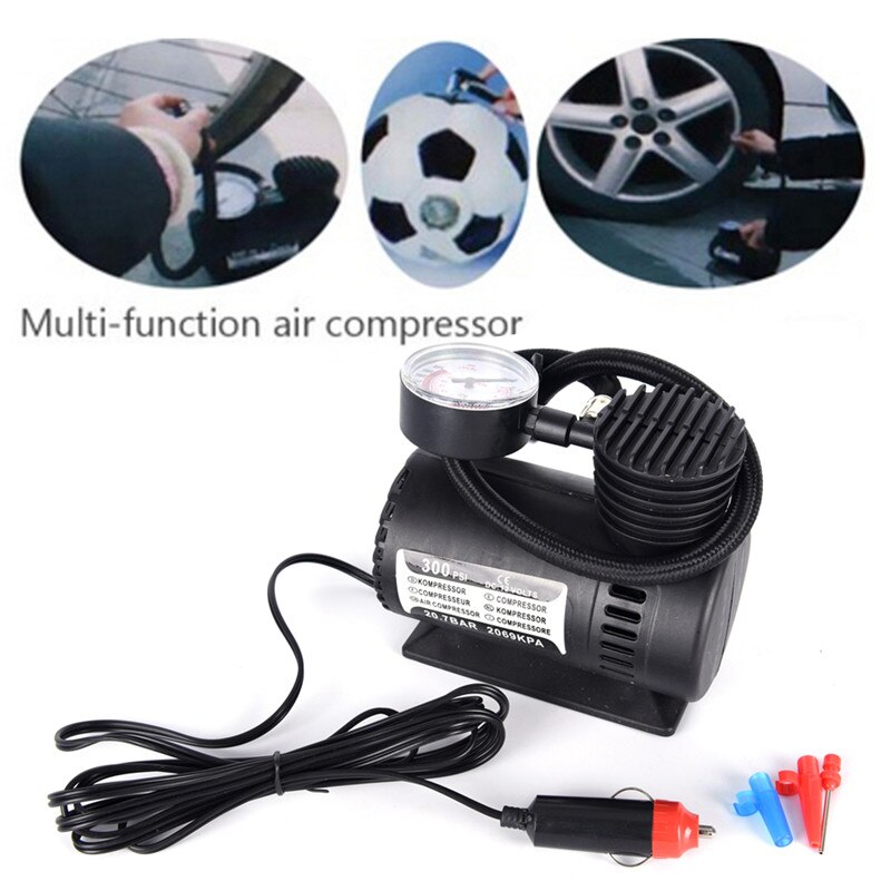 Portable Car/Auto DC 12V Electric Air Compressor/T... – Grandado
