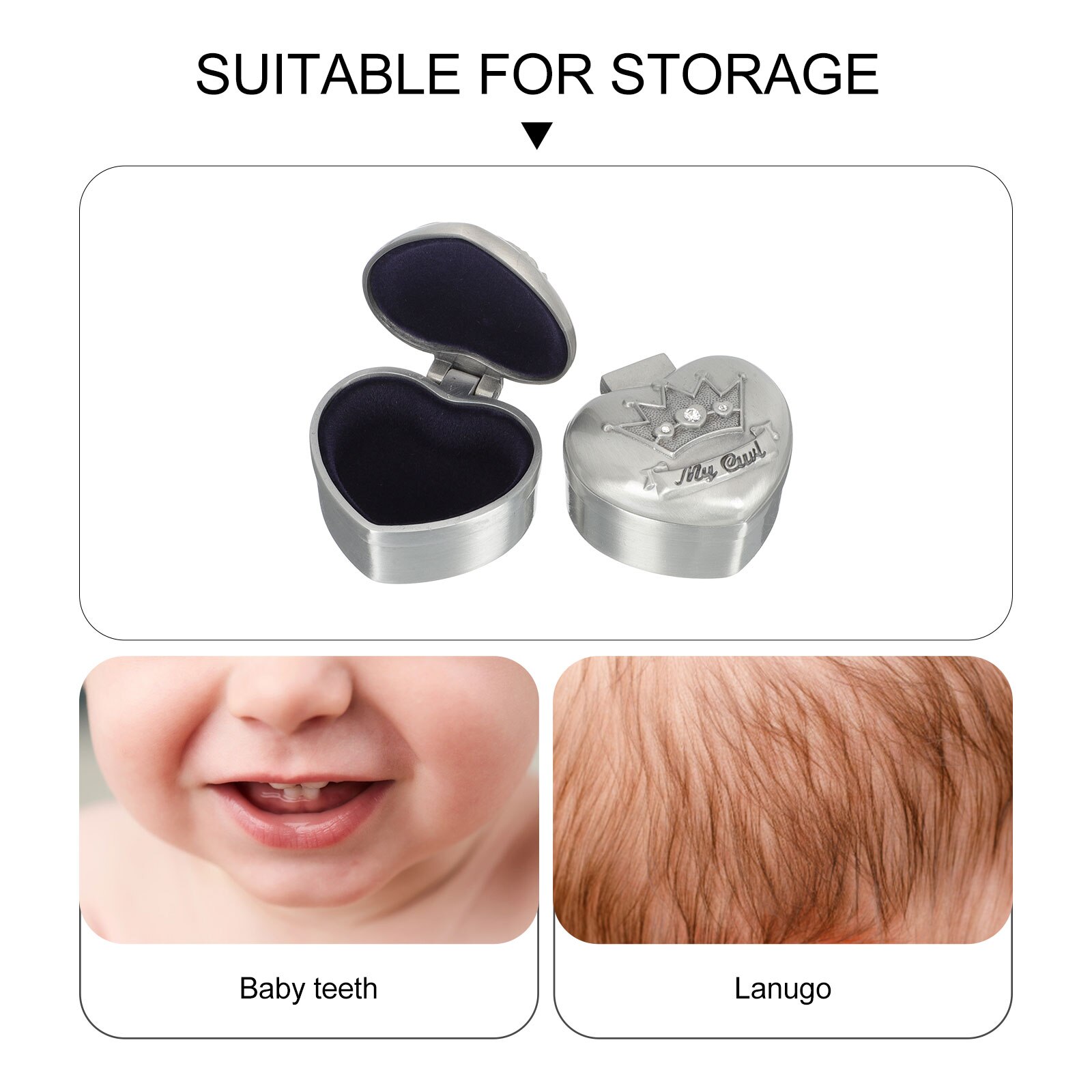 2pcs Alloy Baby Tooth Box Children Tooth Storage C... – Vicedeal