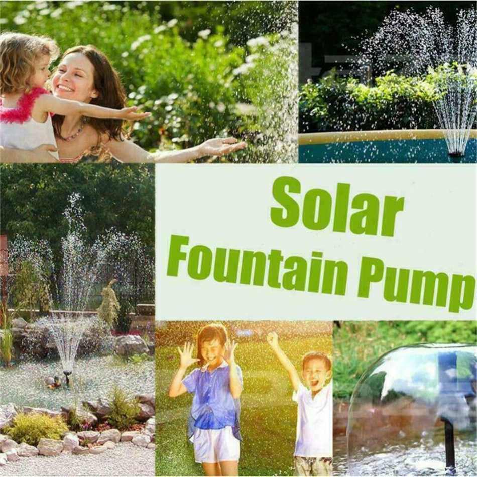 Mini Solar Fountain Solar Powered Water Feature Pl... – Grandado