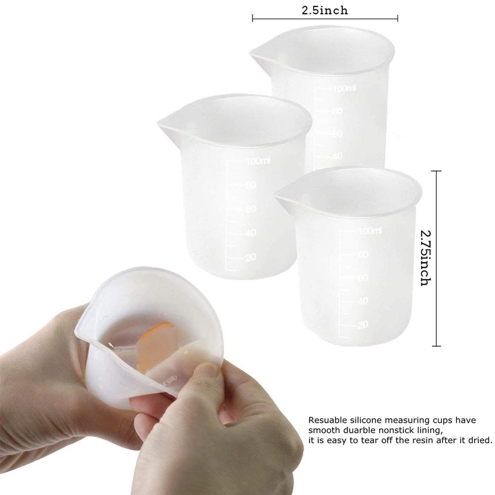 26 Pieces Silicone Measuring Cup Resin Casting Too... – Vicedeal