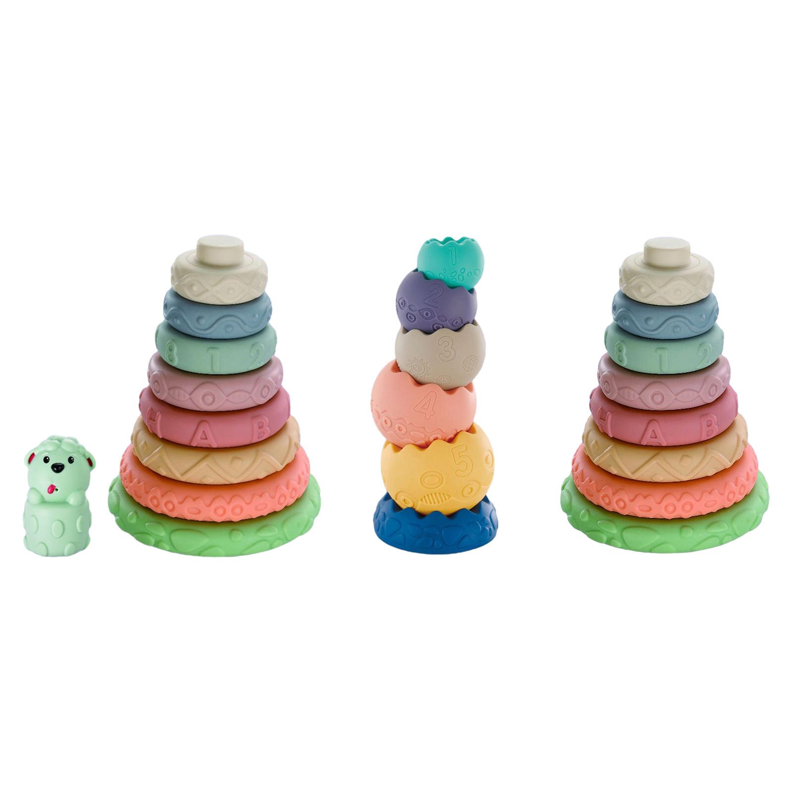 Baby Nesting Circle Toy Stack Rings Toy Stacker Se... – Vicedeal