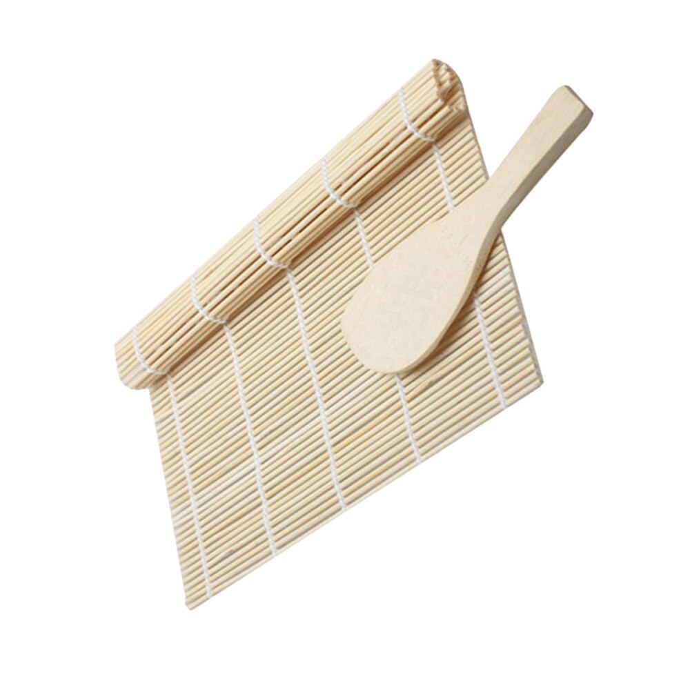 Moso Bamboo Sushi Rolling Mat With Rice Paddle DIY... – Vicedeal