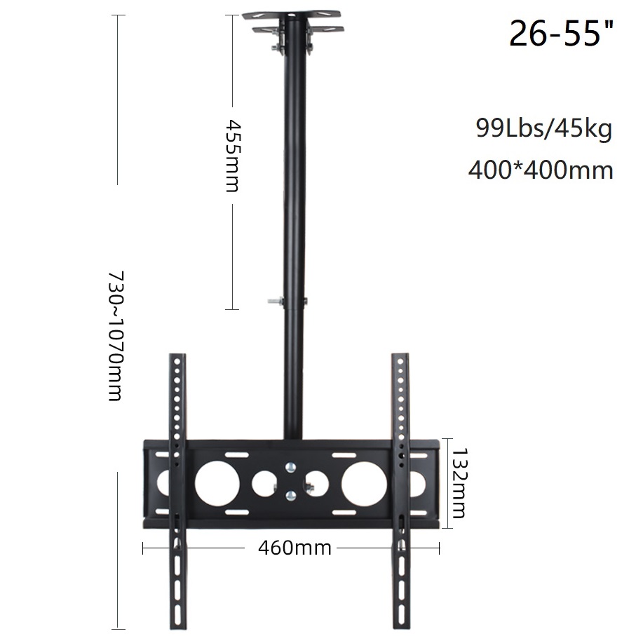 Hillport 26-55 "Tv Plafond Mount Stand 360 Gr... – Vicedeal