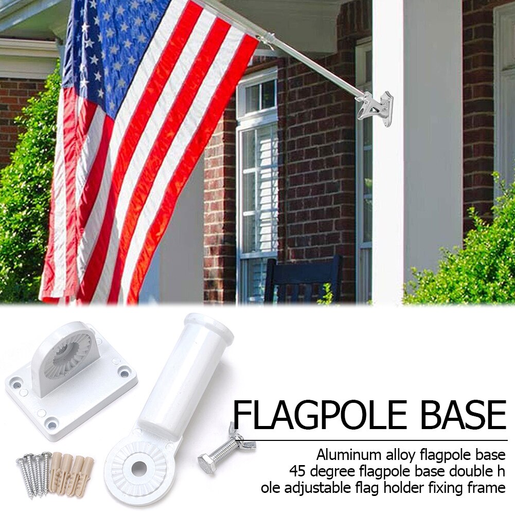 180° Adjustable Wall Mount Flag Holder Aluminum Fl... – Grandado