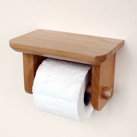 Massief Houten Papierrolhouder Wall Gemonteerde Ti... – Grandado