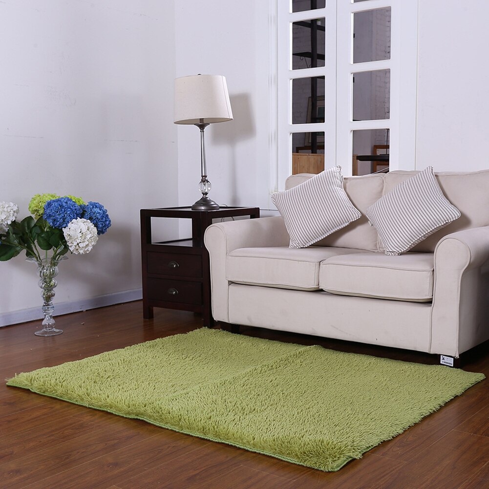 Super Soft Silk Wool Rug Mat Indoor Modern Shag Ar... – Grandado