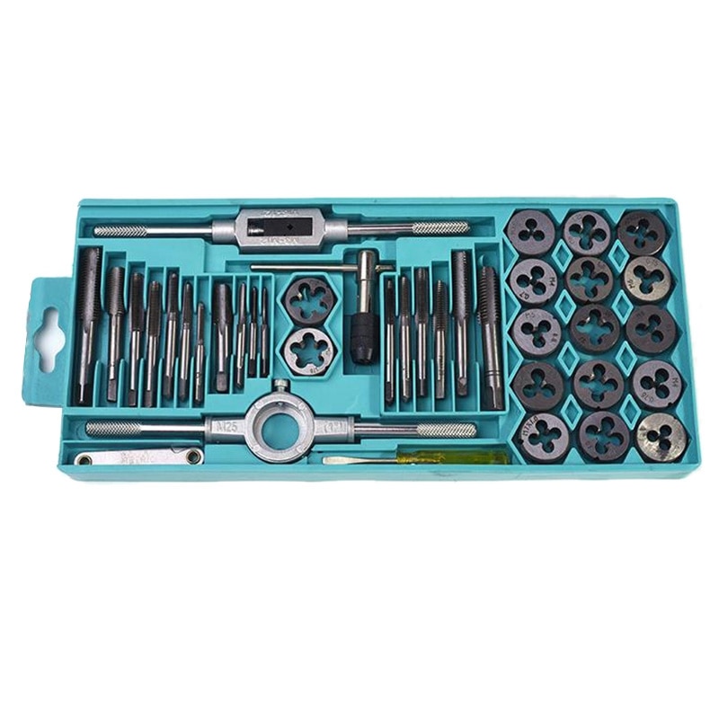 40Pcs Hand Tools M3-M12 Tap Die Set Screw Thread M... – Vicedeal