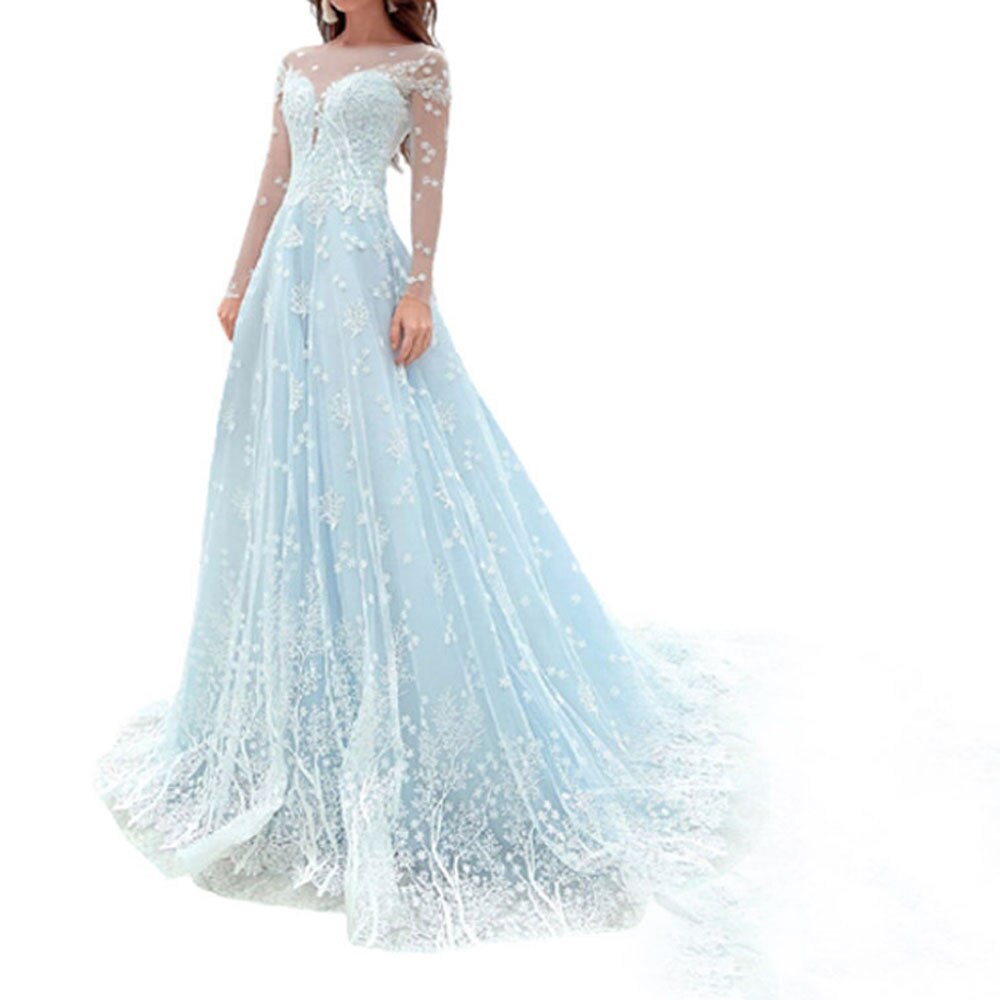 Nov.Newest Party Dress Soft Lace Sleeveless Ball G... – Vicedeal