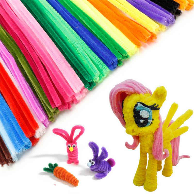 100pcs Colorful Chenille DIY Twisted Stick 10 Colo... – Grandado