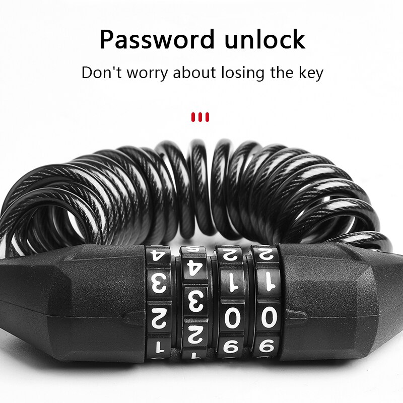 Tosuod 150Cm Mtb Helm Lock Antivol Moto Bike Lock ... – Vicedeal