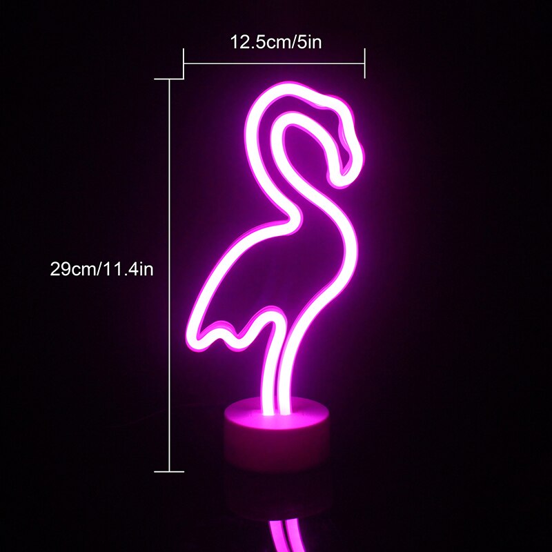 Ineonlife Led Neon Sign Flamingo Usb Batterij Vorm... – Vicedeal