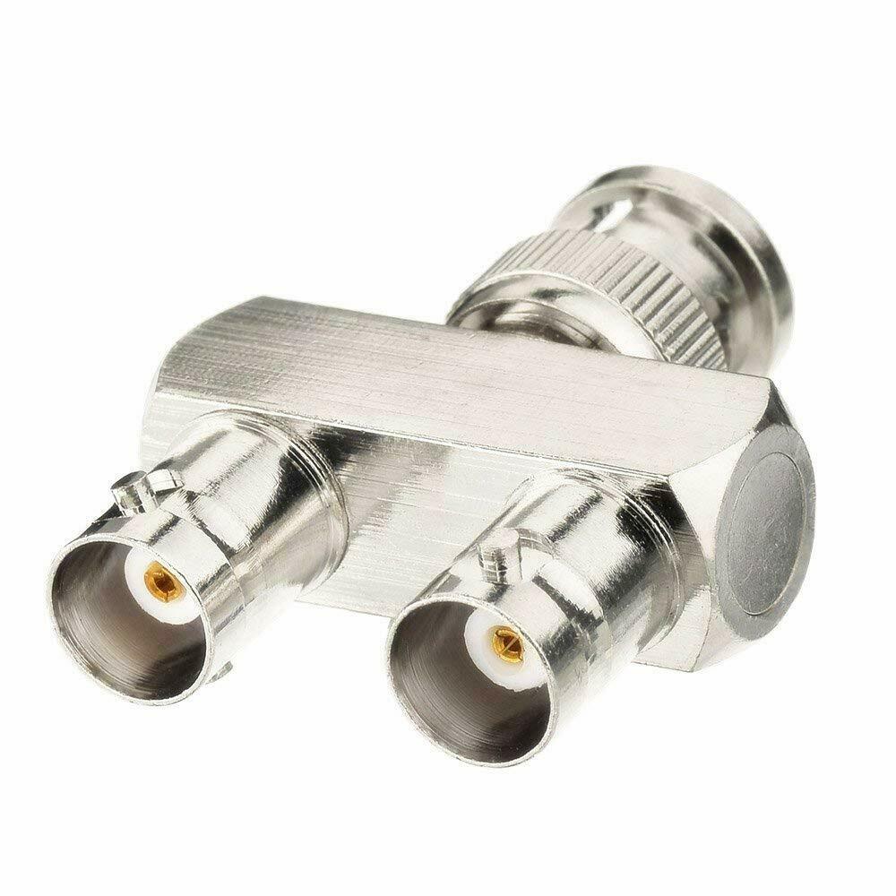 BNC Male to TWO 2 Dual BNC Female Splitter 3 Way Y... – Vicedeal