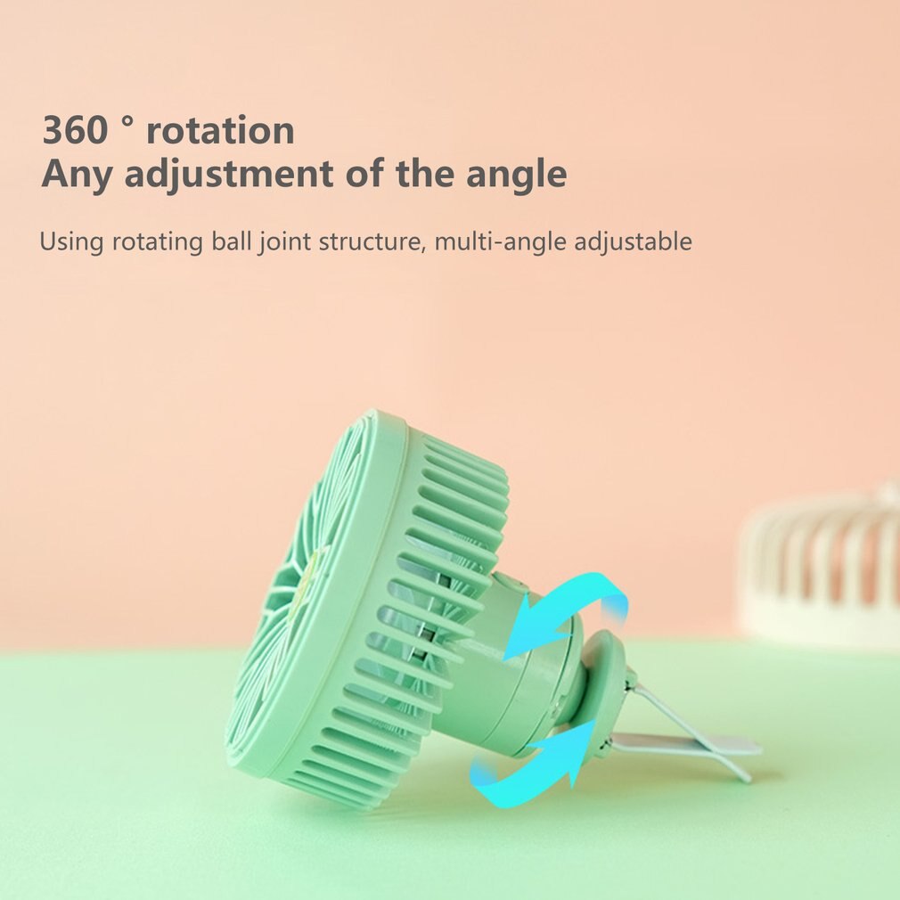 Kleurrijke Auto Usb Ventilator 360 Graden Draaibar... – Grandado
