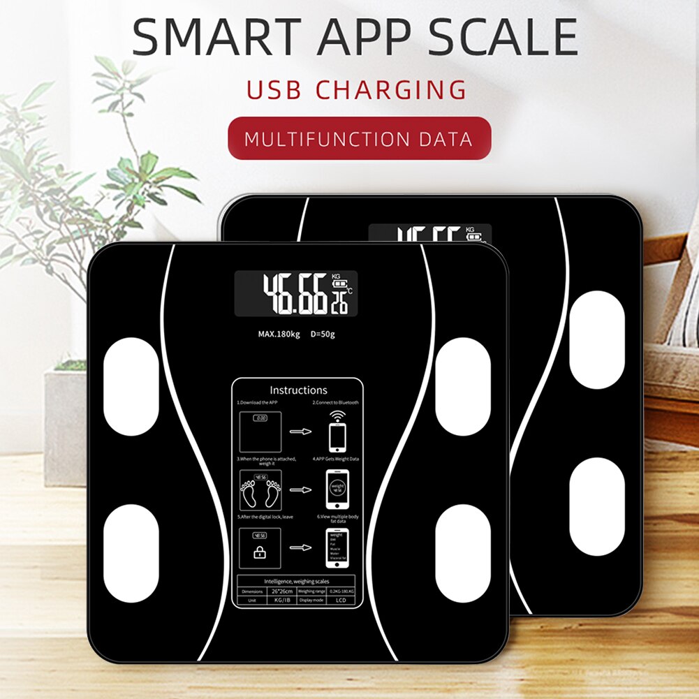 Fitness Home Bathroom LCD Display Smart Bluetooth ... – Vicedeal