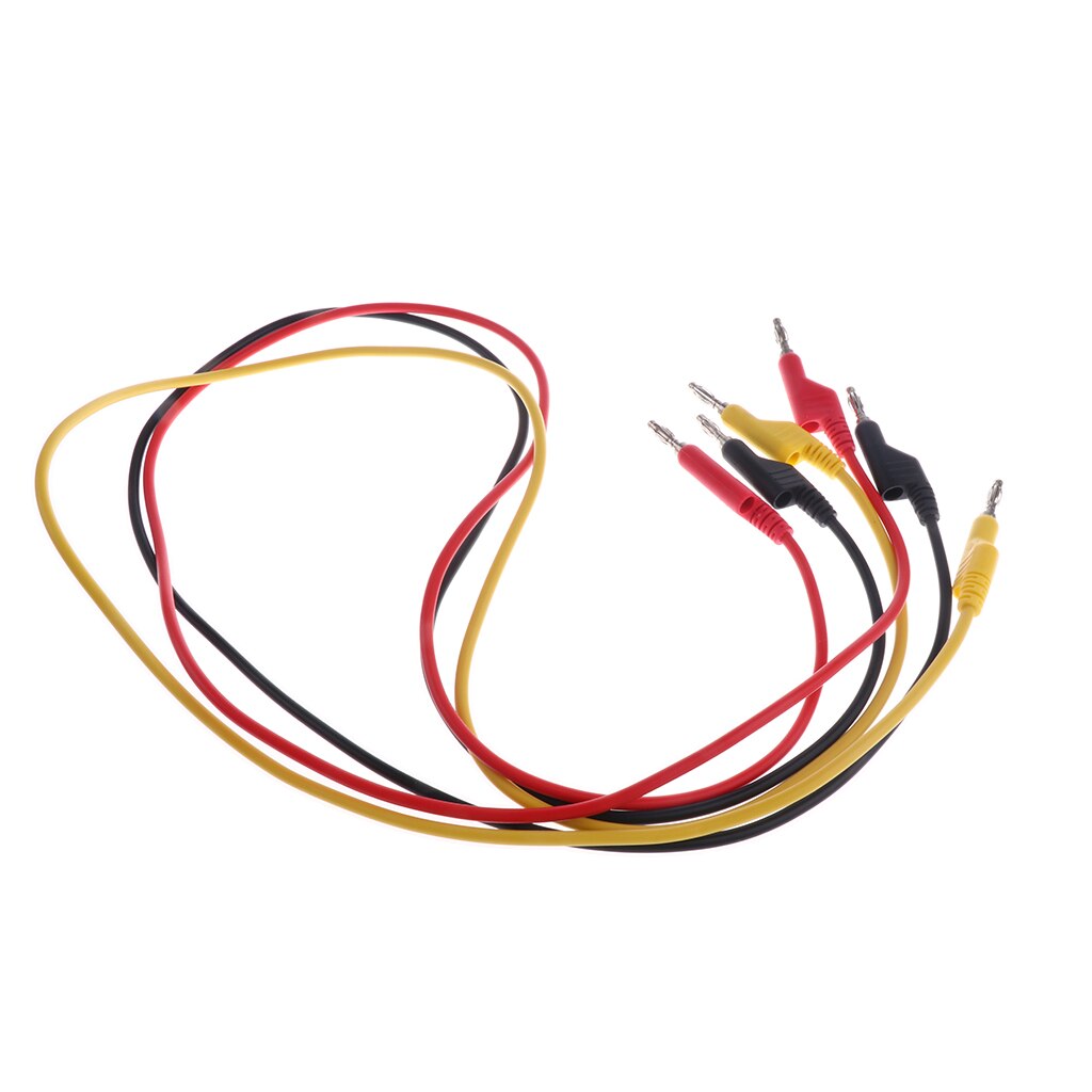 3 Pieces 4mm Stackable Banana to Banana Male Plug ... – Vicedeal