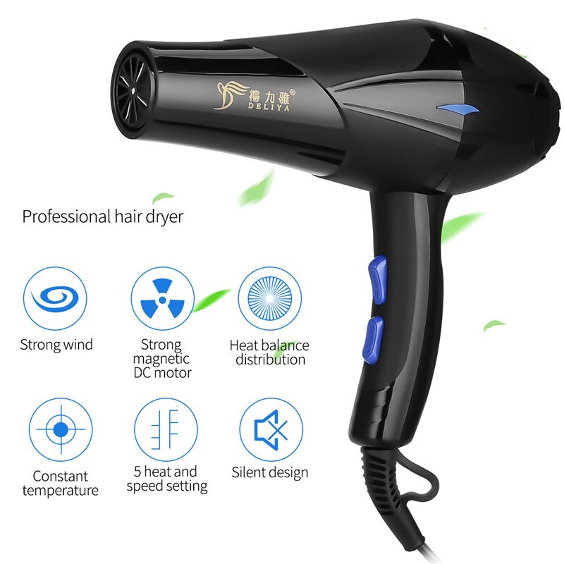 Hair Dryer 2200W Anion Household Hair Blower with ... – Vicedeal